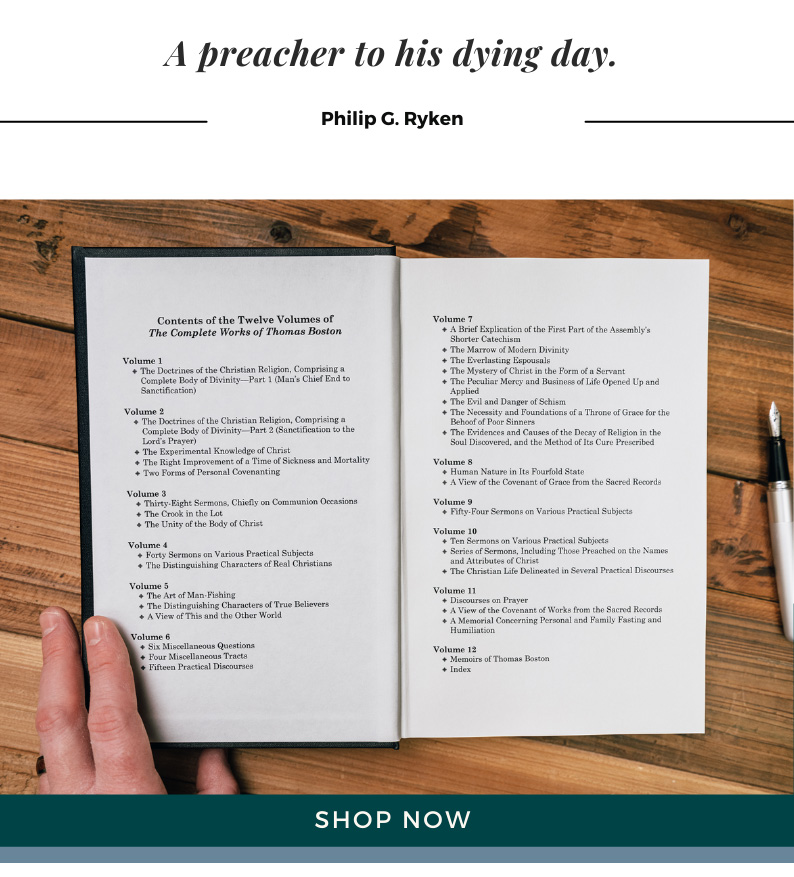 SGCB | THE COMPLETE WORKS OF THOMAS BOSTON (in 12 Volumes)